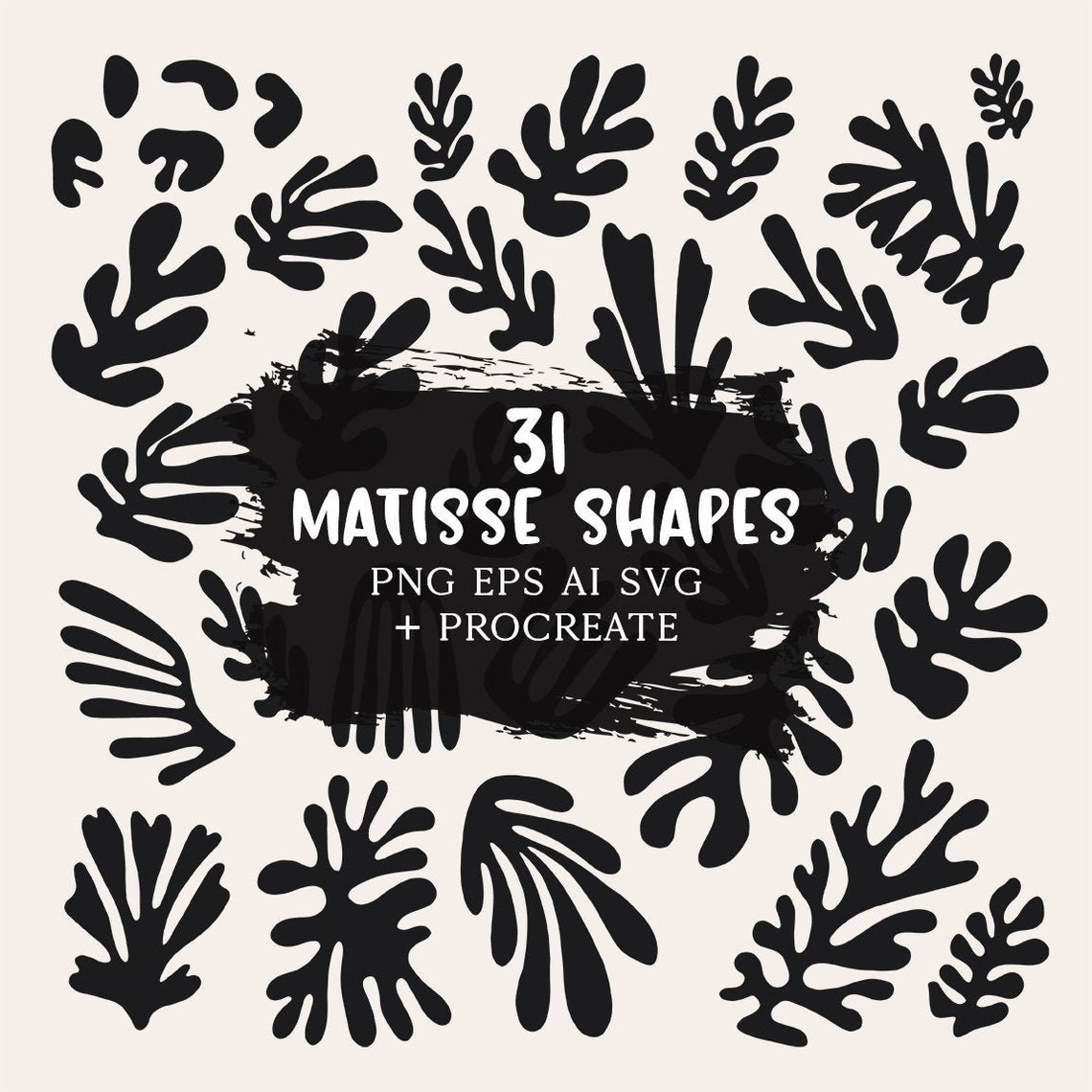 Matisse Inspired Cliparts SVG Matisse Procreate Stamps Matisse Graphic ...