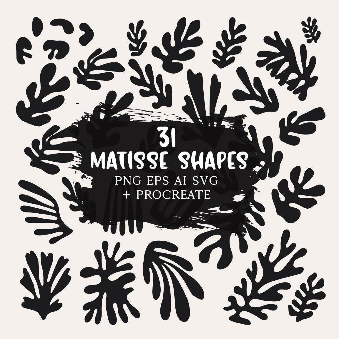 Matisse Inspired Cliparts SVG Matisse Procreate Stamps Matisse Graphic ...