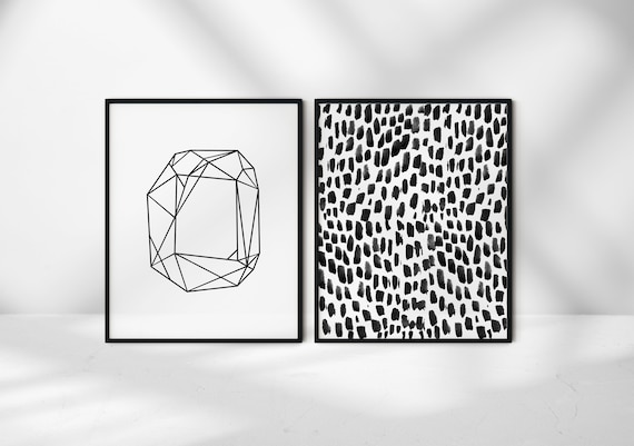 Minimalist Modern Printables Prints Art Pattern Line Art Print | Etsy