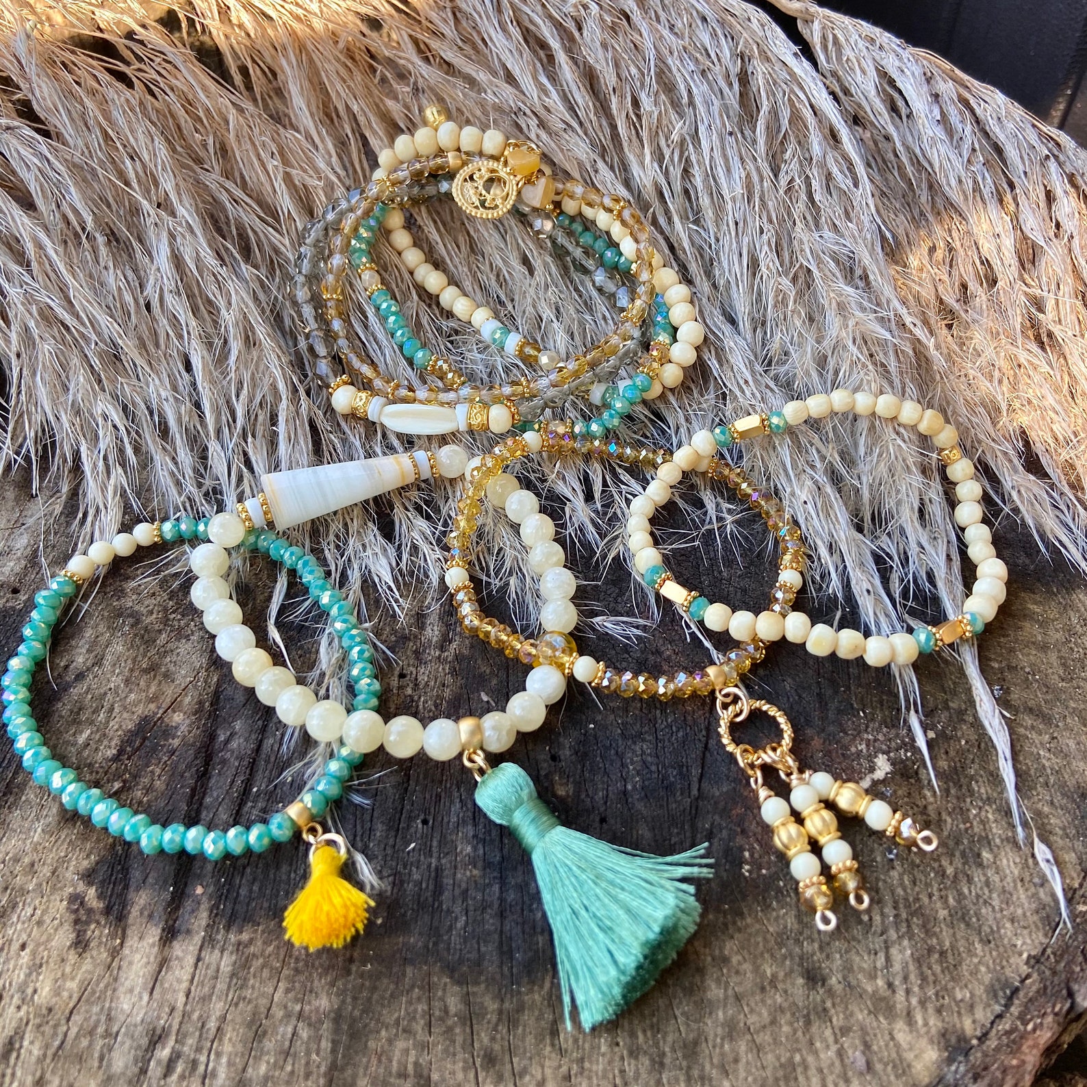Armbanden Voor Vrouwen Crystal Kralen Armbanden Boho Etsy