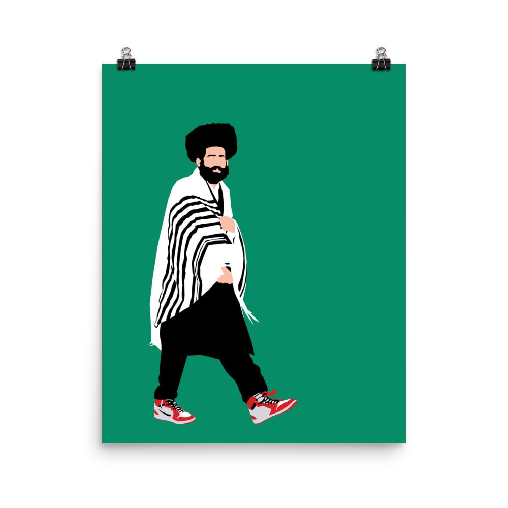 Nike Shoes Hasidic Jew Art Minimalist Vector Decor - Etsy