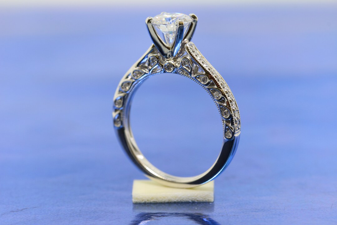 Classic and Vintage Inspired, Cathedral Setting, Mil-grain and Filigree ...