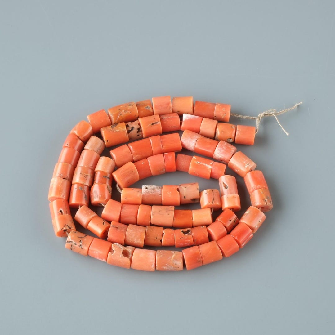 Antique Salmon Coral Beads for Making Jewelry - Etsy