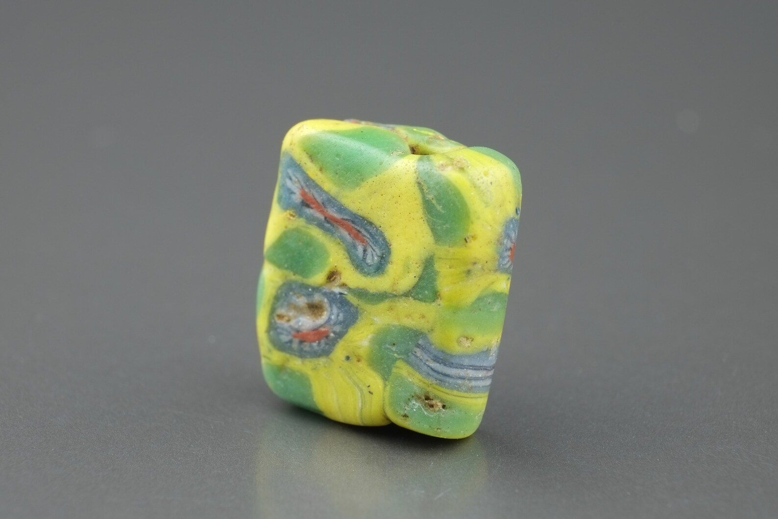 Antique Glass Bead Medieval Mosaic Cane Glass Bead - Etsy