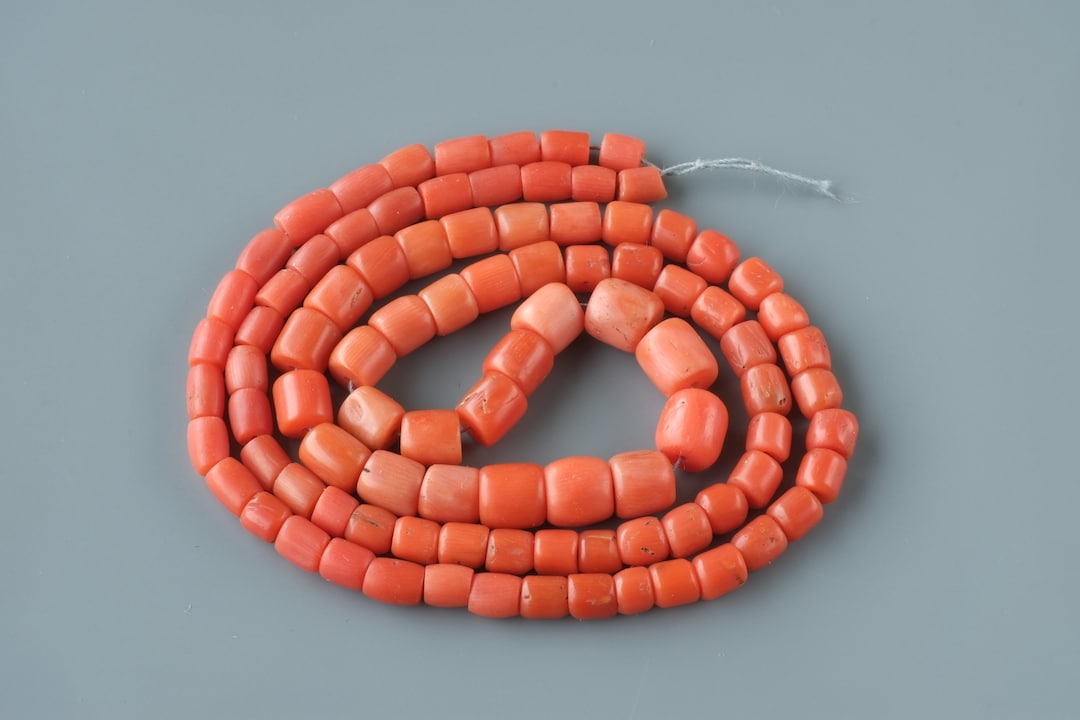 Vintage Mediterranean Salmon Coral Beads, Jewelry Making - Etsy