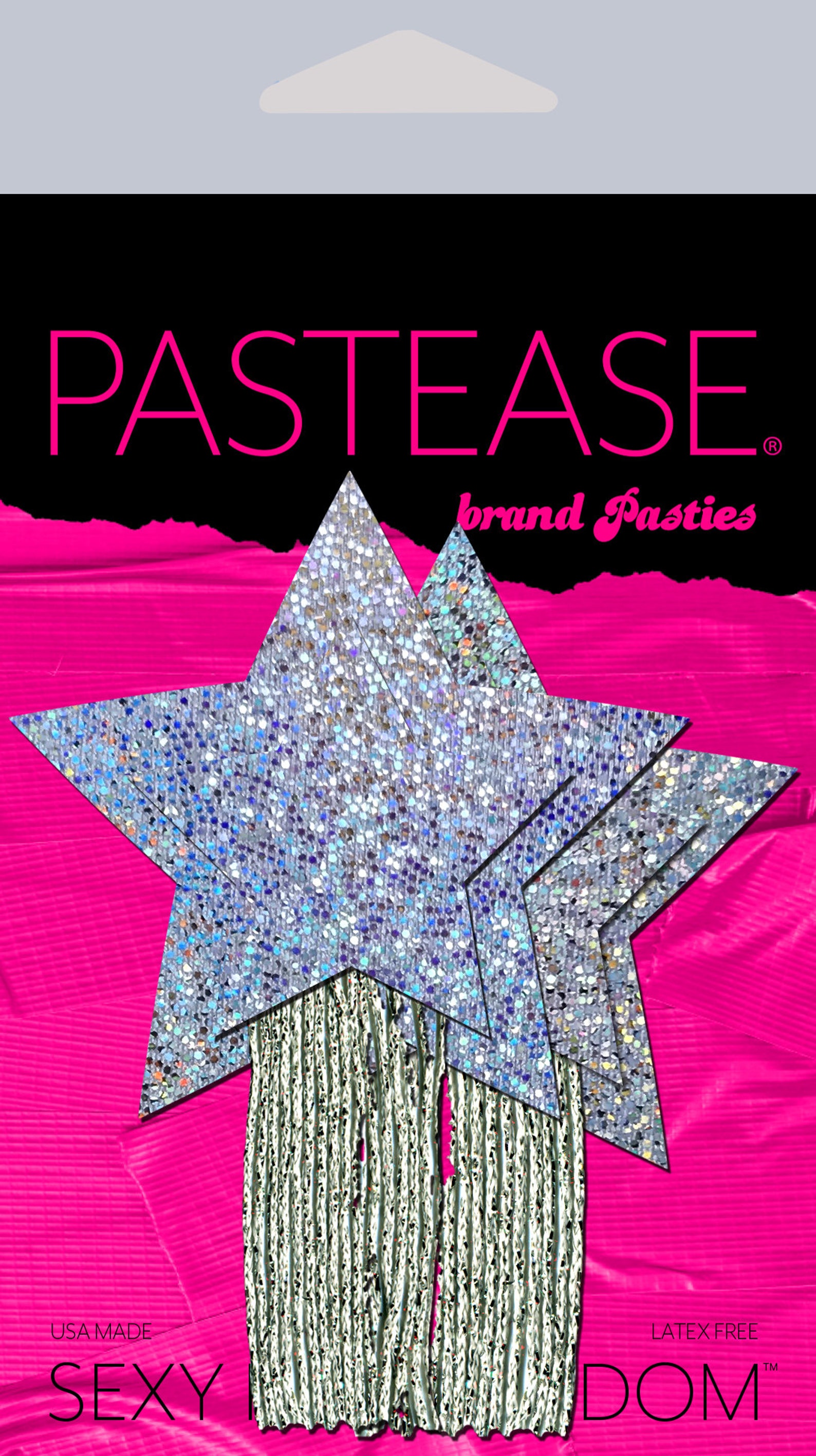 Pasties Star: Tassel Pasties Silver Glitter Star Pastease - Etsy
