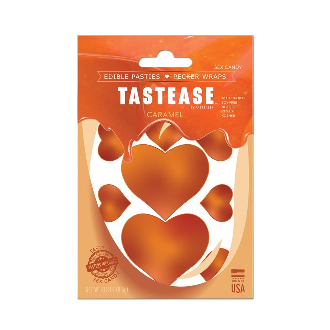 Edible Pasties - Tastease - Caramel Flavored Heart Shaped Candy by ...