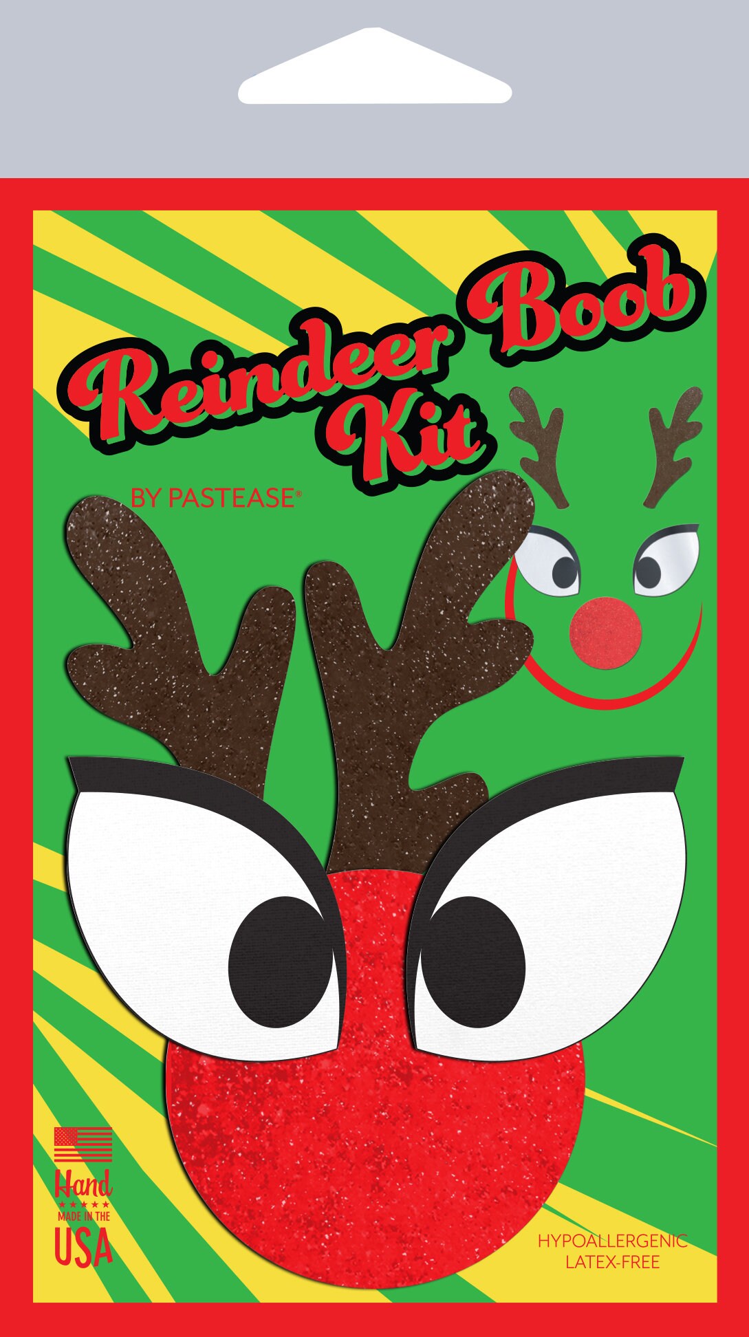 Reindeer Boob Kit Pasties: Rudolph Eyes Nose & Antler Nipple Cover by ...