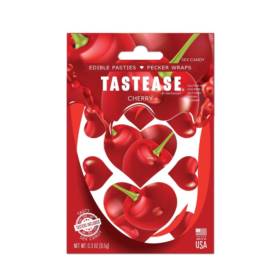 Edible Pasties - Tastease - Cherry Flavored Heart Shaped Candy by Pastease - 13 Piece Set - Fun ...