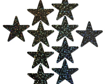 Mini Black Malice Glitter Starry Night Bodistix Body Stickers 6PK SMALL ...