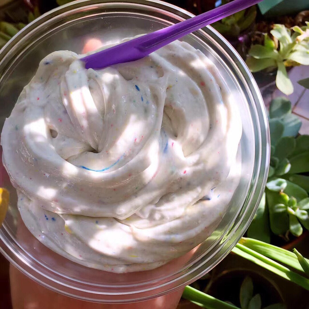 8 Oz Funfetti Confetti Birthday Cake Soft Serve Slime - Etsy