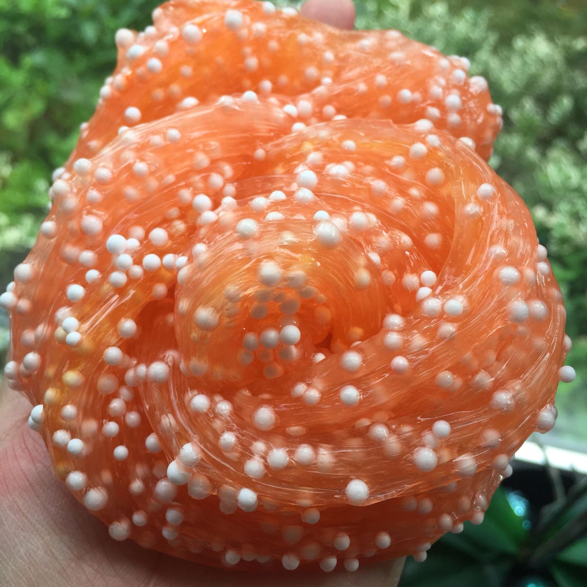 Fuzzy Peach Clear Glue Slime - Etsy