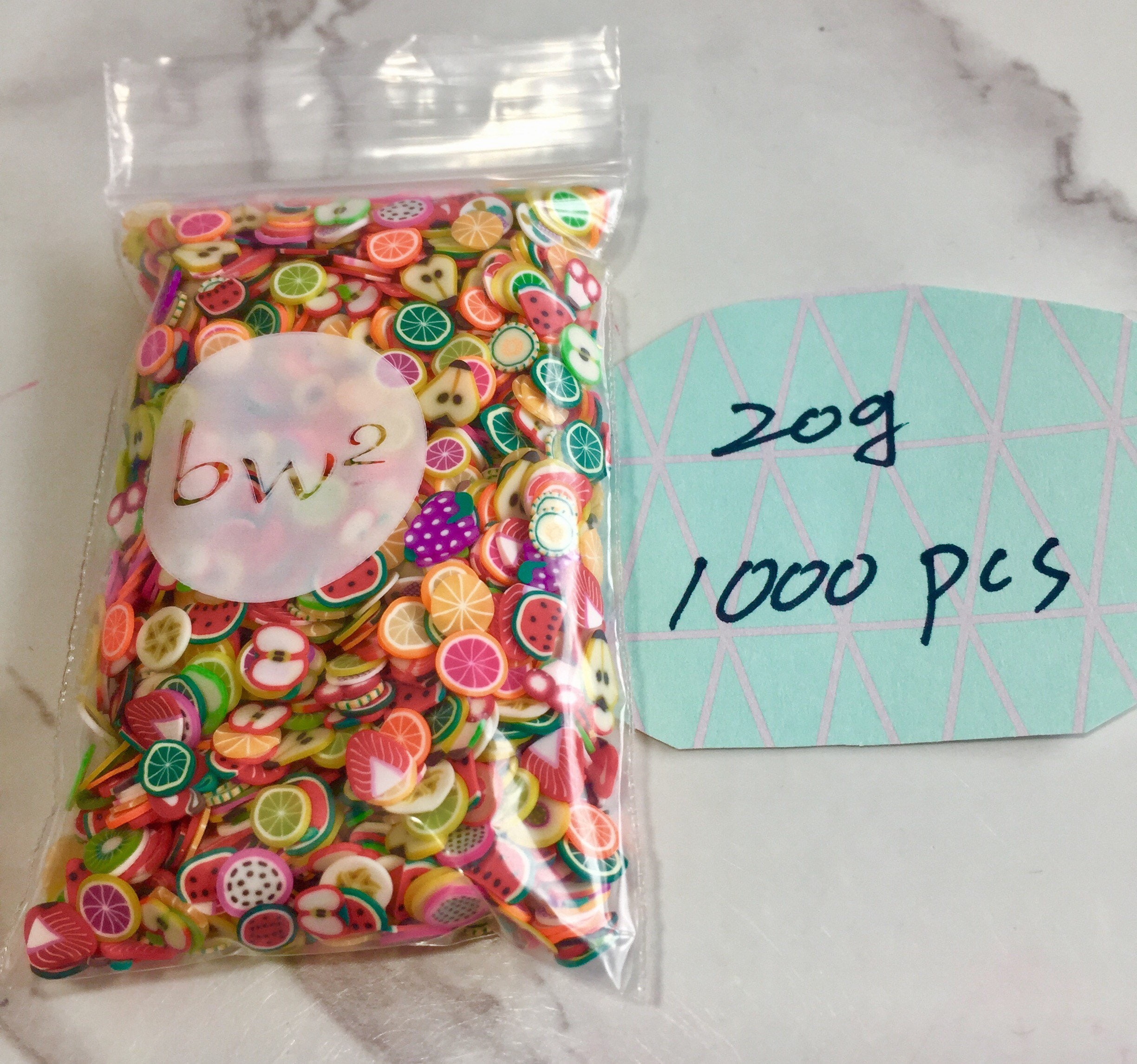 Slime Colorful Fimo Add on Packets20g-122g - Etsy Canada