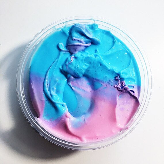 8 OZ Blue Purple Pink Soft Serve Slime | Etsy