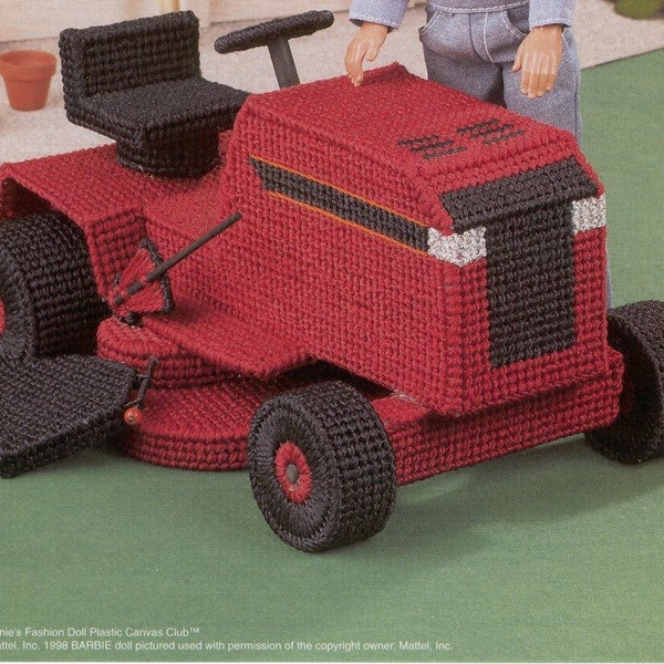 Vintage Plastic Canvas Pattern: Farm Play Set With Barn, Farmer and ...