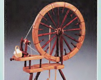 Miniature Spinning Wheel, Walking, Spin, Spindle, Dollhouse Furniture ...