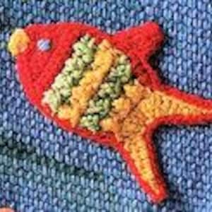 Vintage Crochet Pattern: Deep Sea Diving Tropical Aquarium Fish Afghan ...