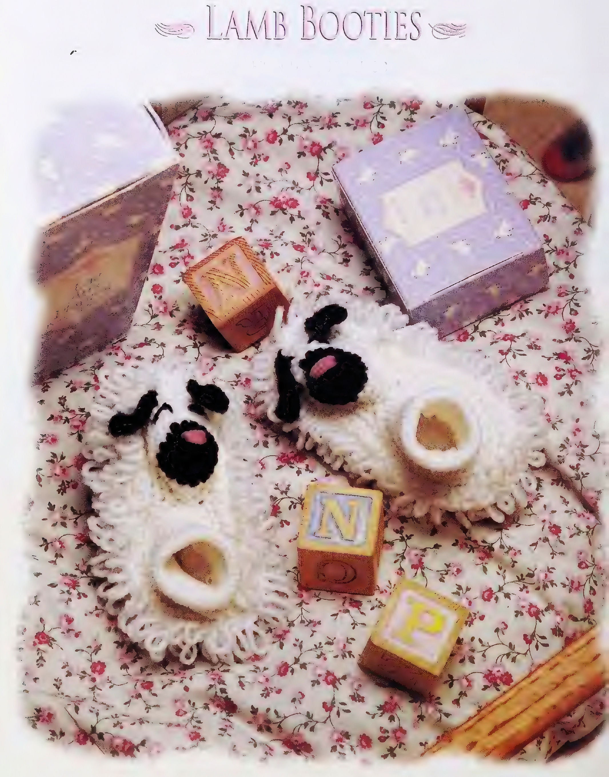 Vintage Crochet Pattern: Lamb Baby Booties 1996 - Etsy