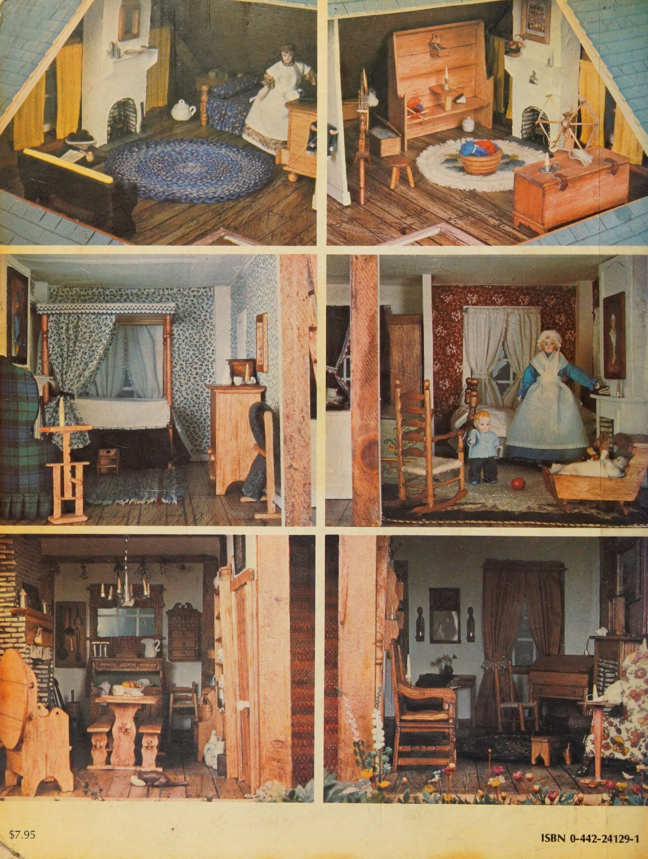 Vintage Woodworking and Crafting Plans -- 1:12 Colonial Dollhouse (doll ...