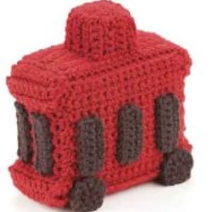 Vintage Crochet & Cross Stitch Pattern: Train Boy's Blanket / Afghan ...