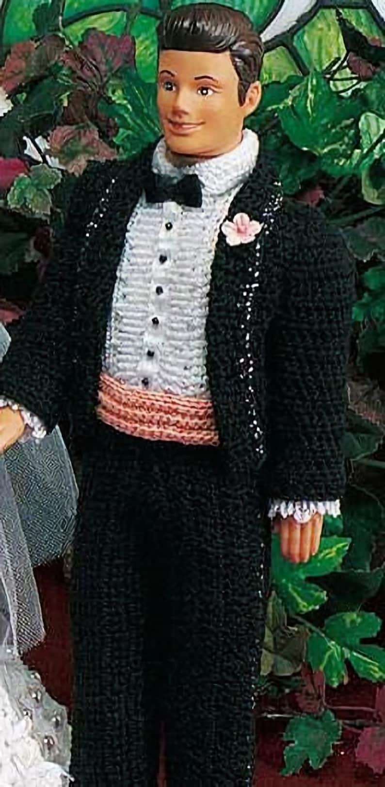 Vintage Crochet Pattern: Ken Tuxedo (1997) - Etsy