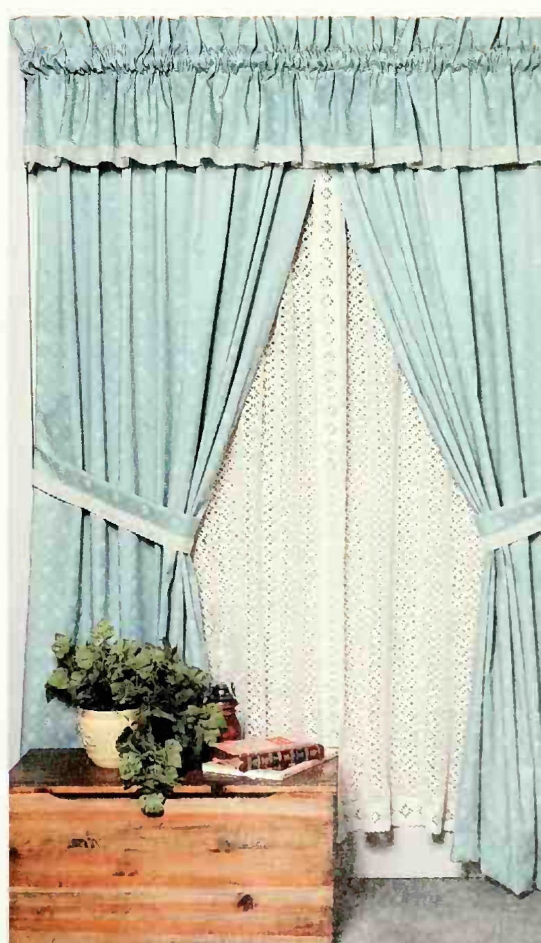 Vintage Crochet Pattern: Classic Spider Web Curtain Panels (1992) - Etsy
