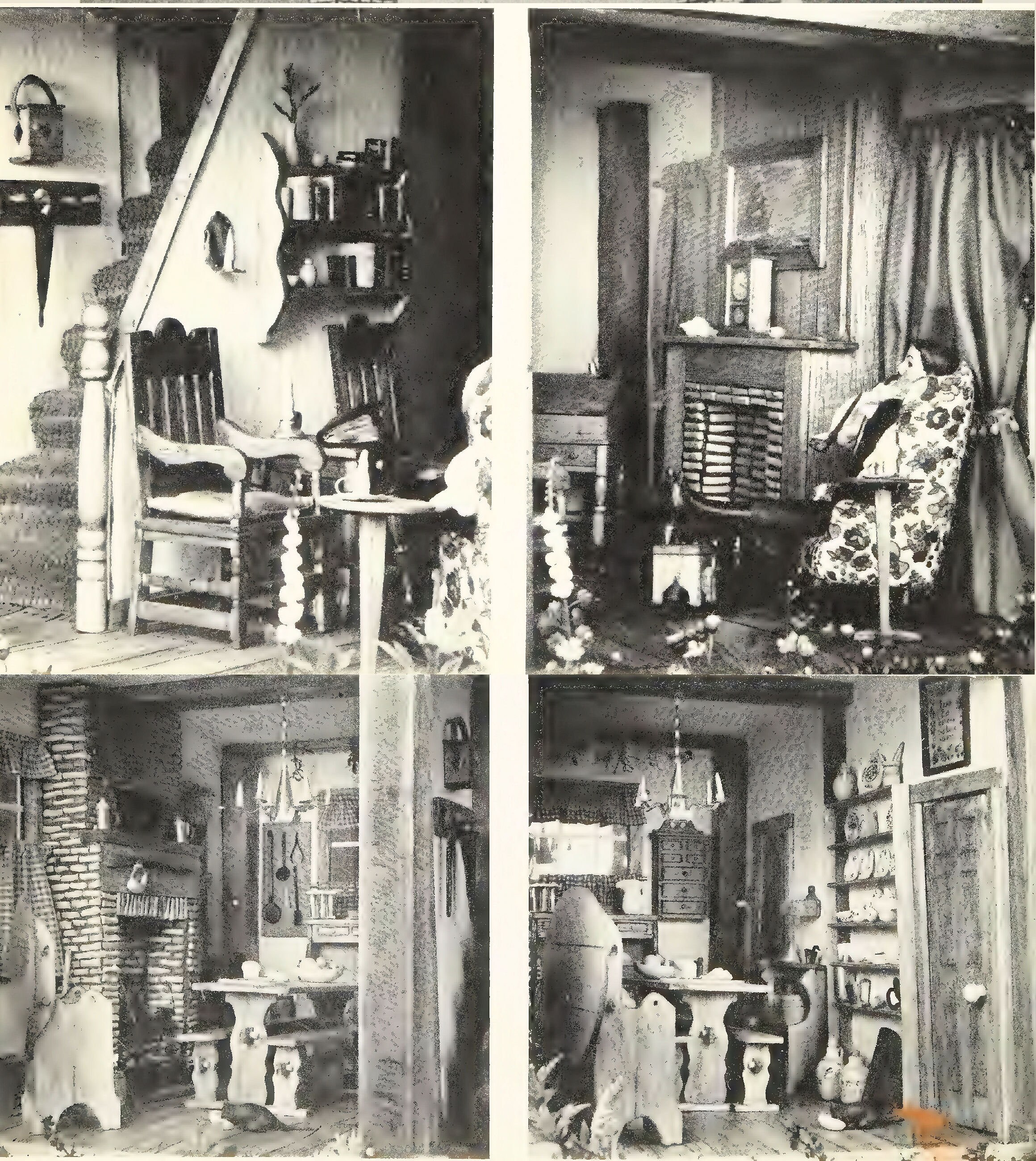 Vintage Woodworking and Crafting Plans -- 1:12 Colonial Dollhouse (doll ...