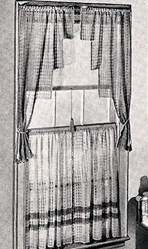 Vintage Crochet Pattern: Tiered Curtains (1938) - Etsy