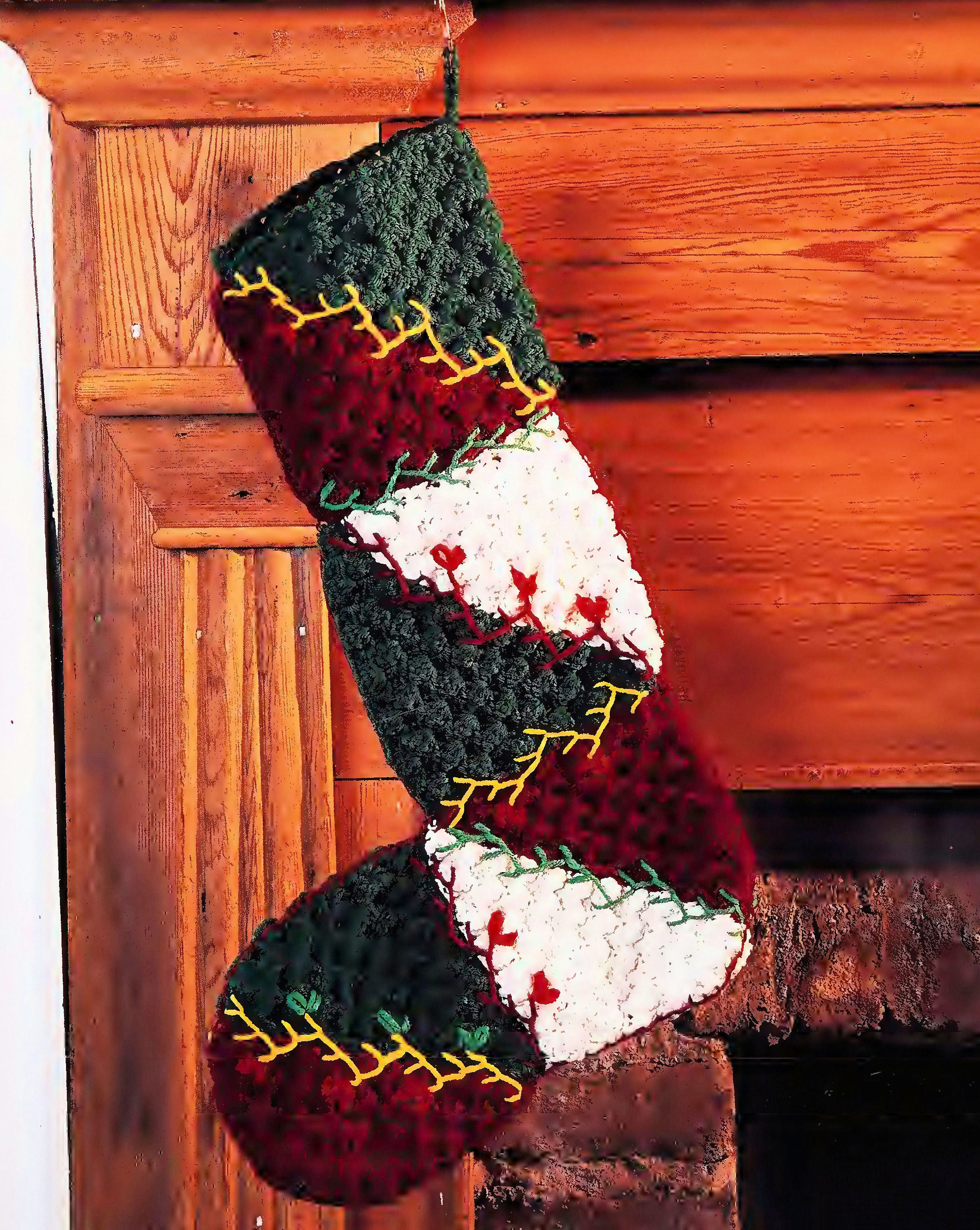 Vintage Crochet Pattern: Crocheted and Embroidered Christmas Tree Skirt ...