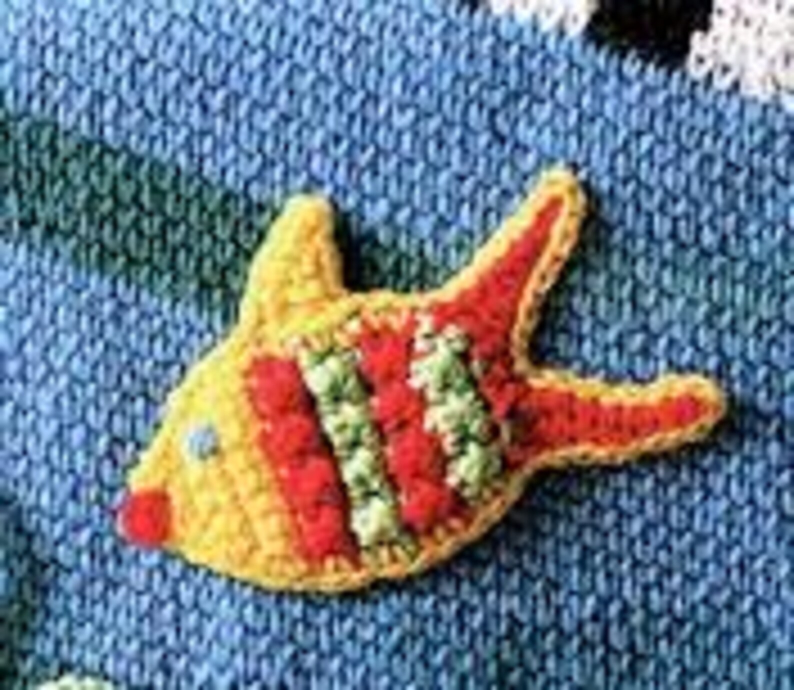 Vintage Crochet Pattern: Deep Sea Diving Tropical Aquarium Fish Afghan ...