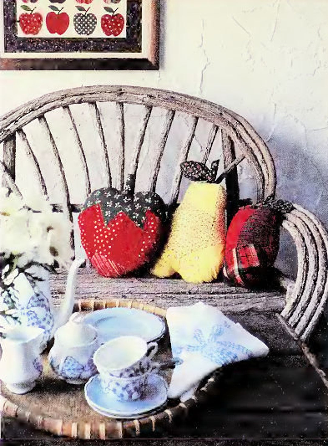Vintage Quilting Pattern: Fruit Patchwork Pillows - Etsy