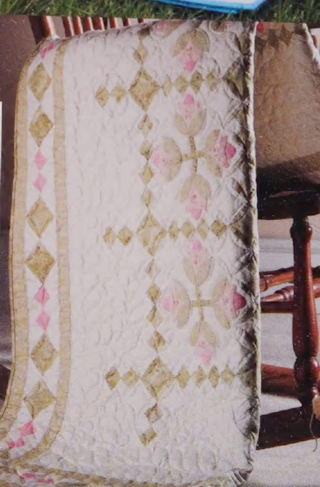 Vintage Quilting Pattern: Heirloom Keepsake Tulips Baby Quilt - Etsy