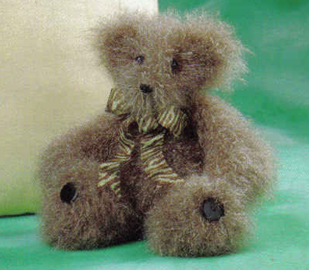 Vintage Crochet Pattern: Snuggly Furry Teddy Bear - Etsy