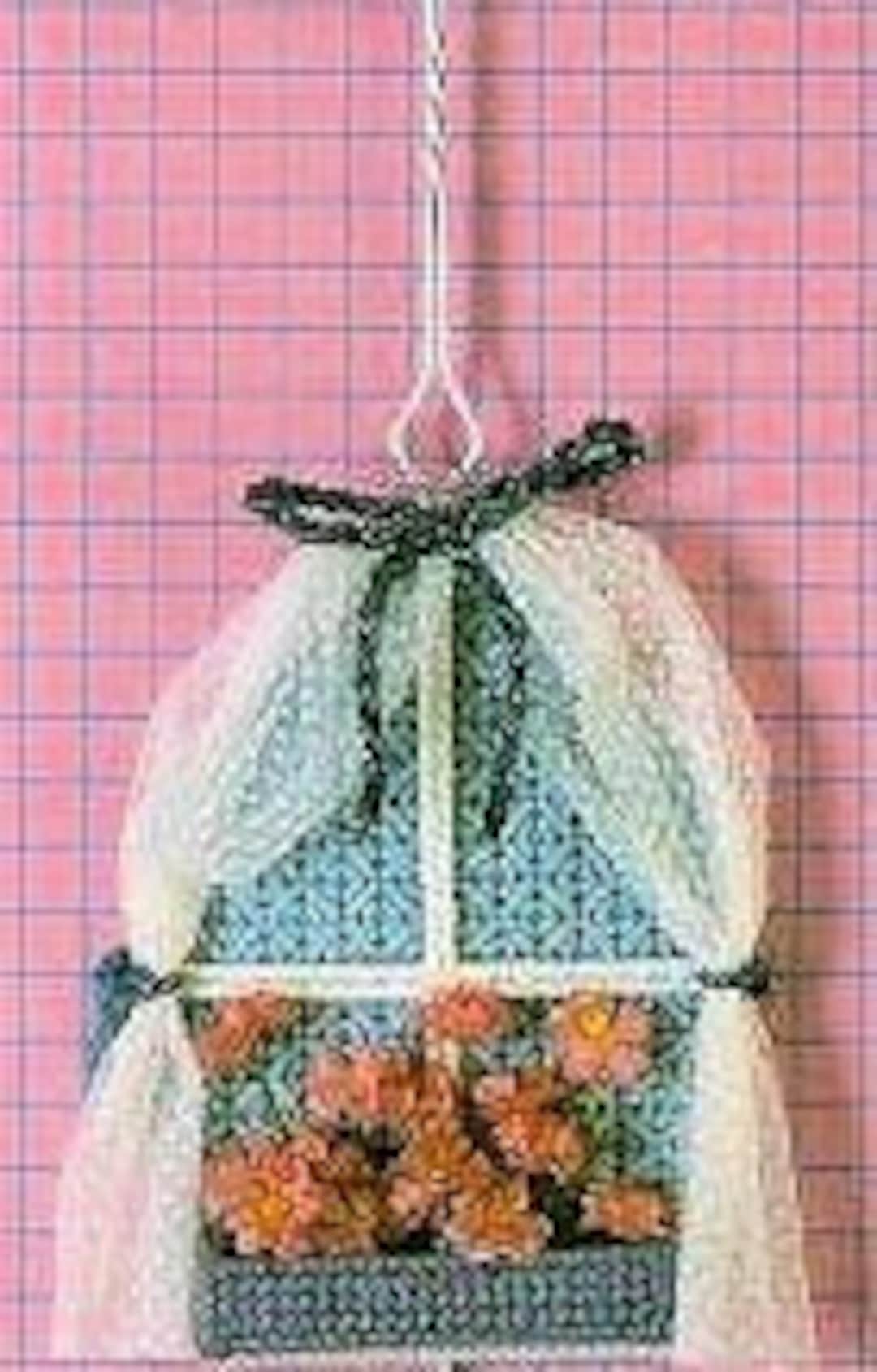 Vintage Plastic Canvas Pattern: Embroidered Garden Window Fly Swatter ...