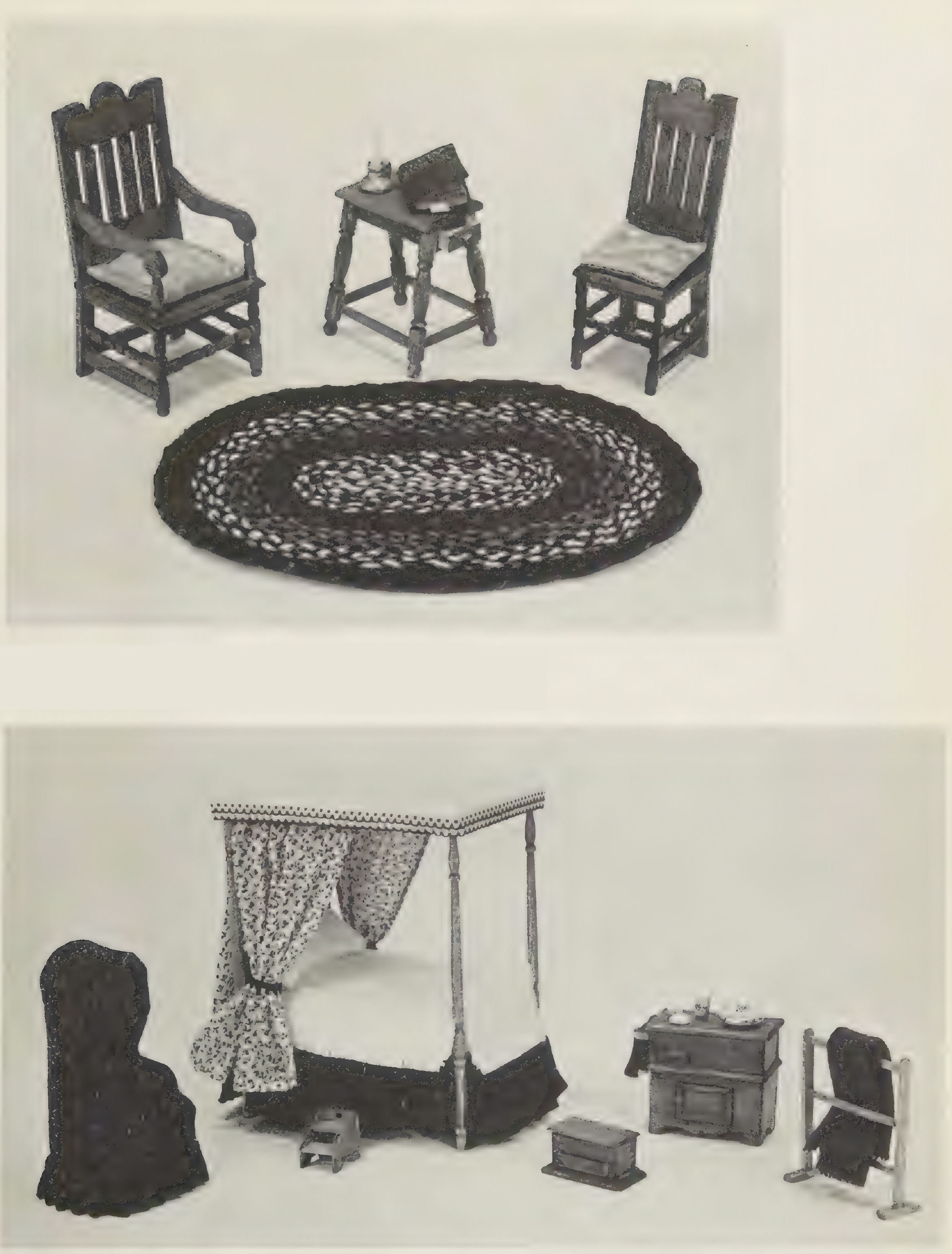Vintage Woodworking and Crafting Plans -- 1:12 Colonial Dollhouse (doll ...