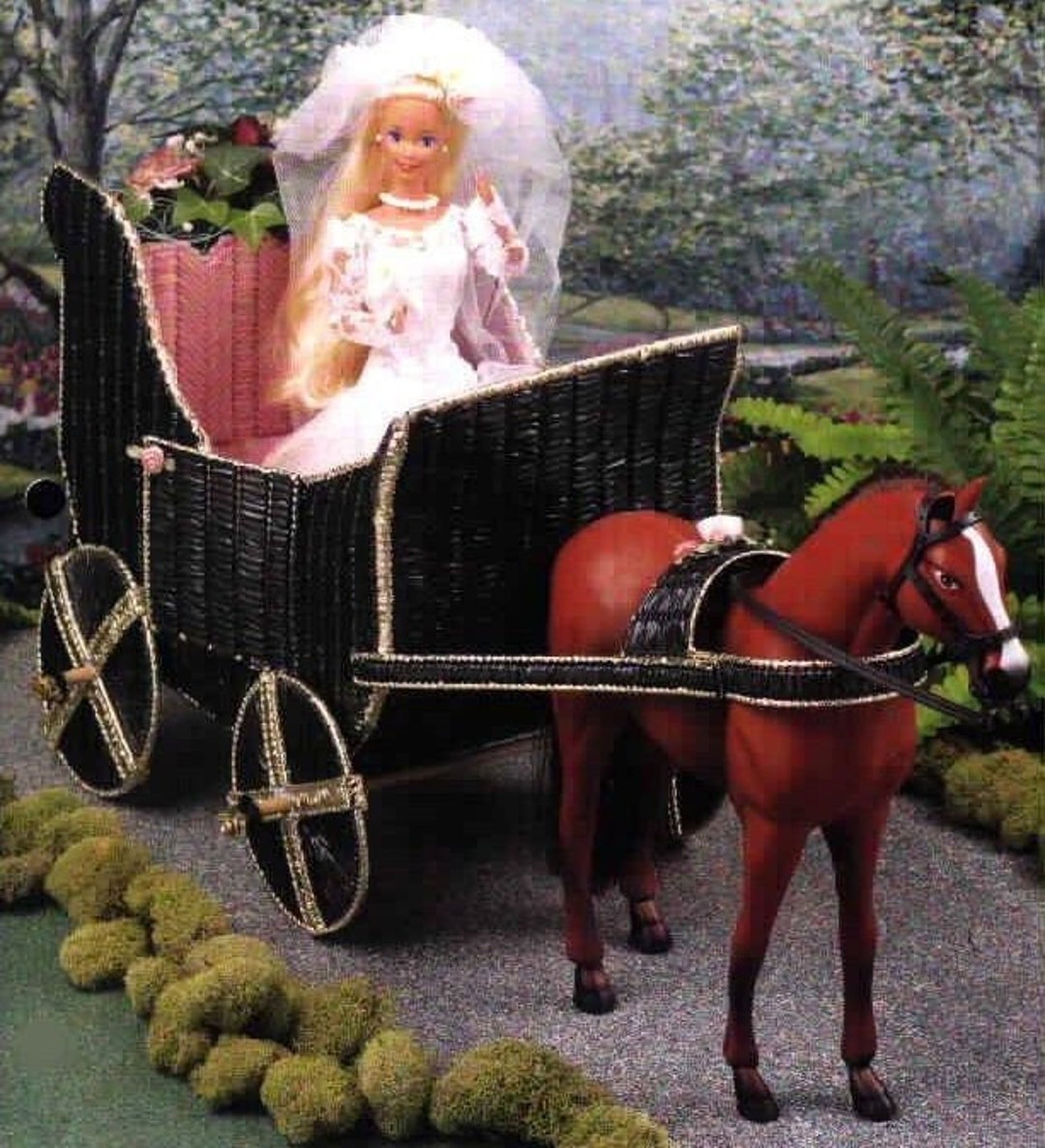 Vintage Plastic Canvas Pattern: Barbie Horse Drawn Carriage / Buggy - Etsy