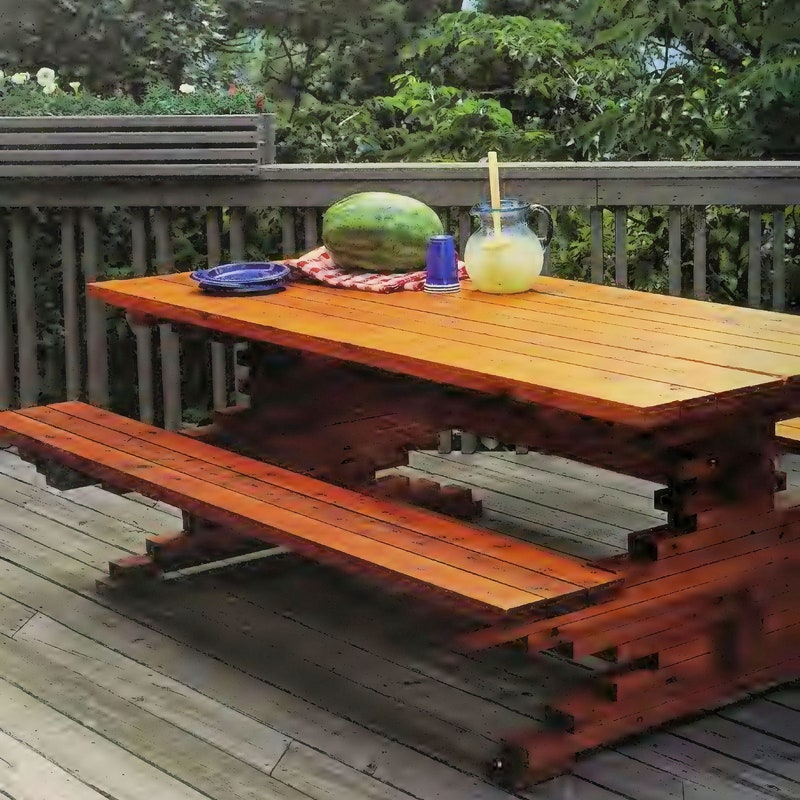 Picnic Table Plans - Etsy