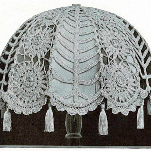 Vintage Crochet Pattern : Heirloom Victorian Daisy Lamp Shade - Etsy