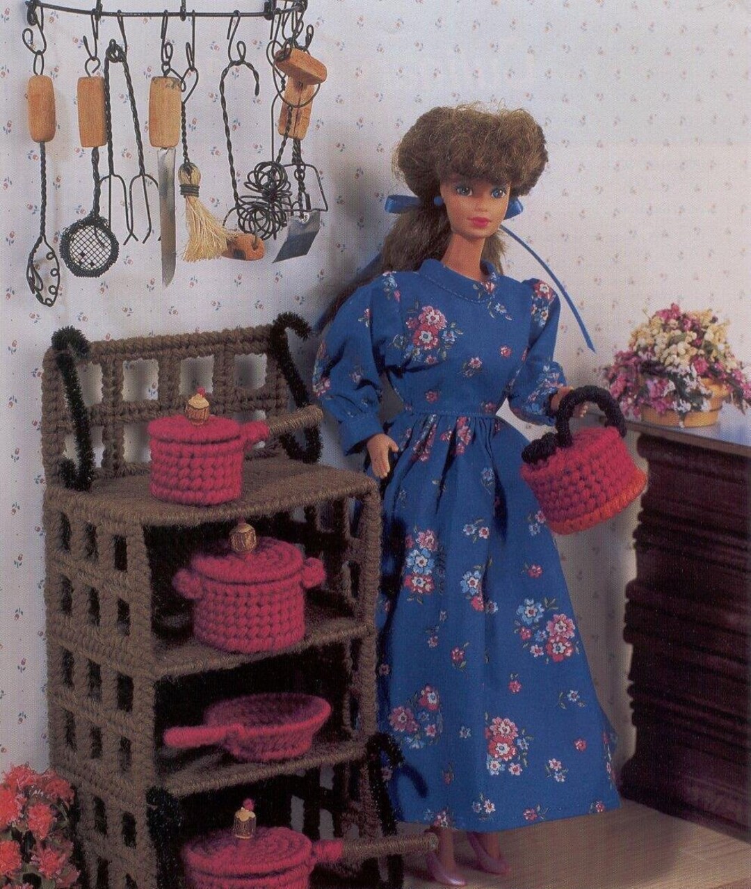 Vintage Plastic Canvas Pattern: Barbie Furniture -- Baker's Rack ...