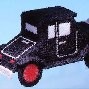 Vintage Plastic Canvas Pattern: A Collection of Antique Style Toy Cars ...