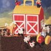 Vintage Plastic Canvas Pattern: Farm Play Set With Barn, Farmer and ...