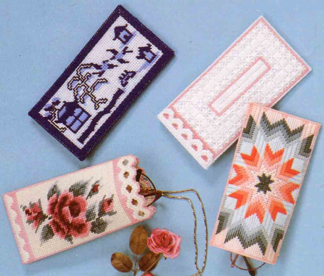 Vintage Plastic Canvas Pattern: Eyeglass Cases (eyeglasses, Glasses) - Etsy