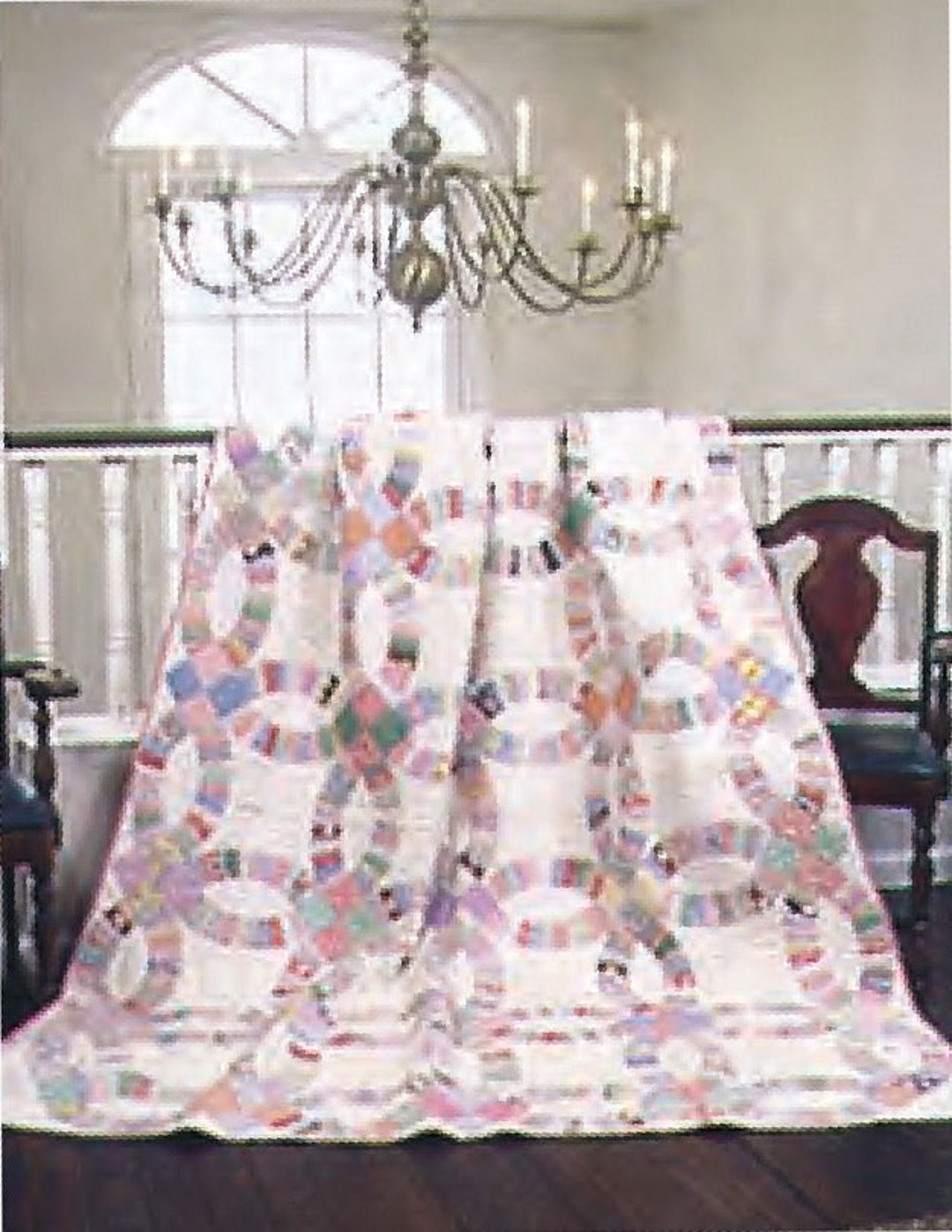 Vintage Quilting Pattern: Heirloom Double Wedding Ring Quilt (1920's) 69.5" X 84.75" - Etsy