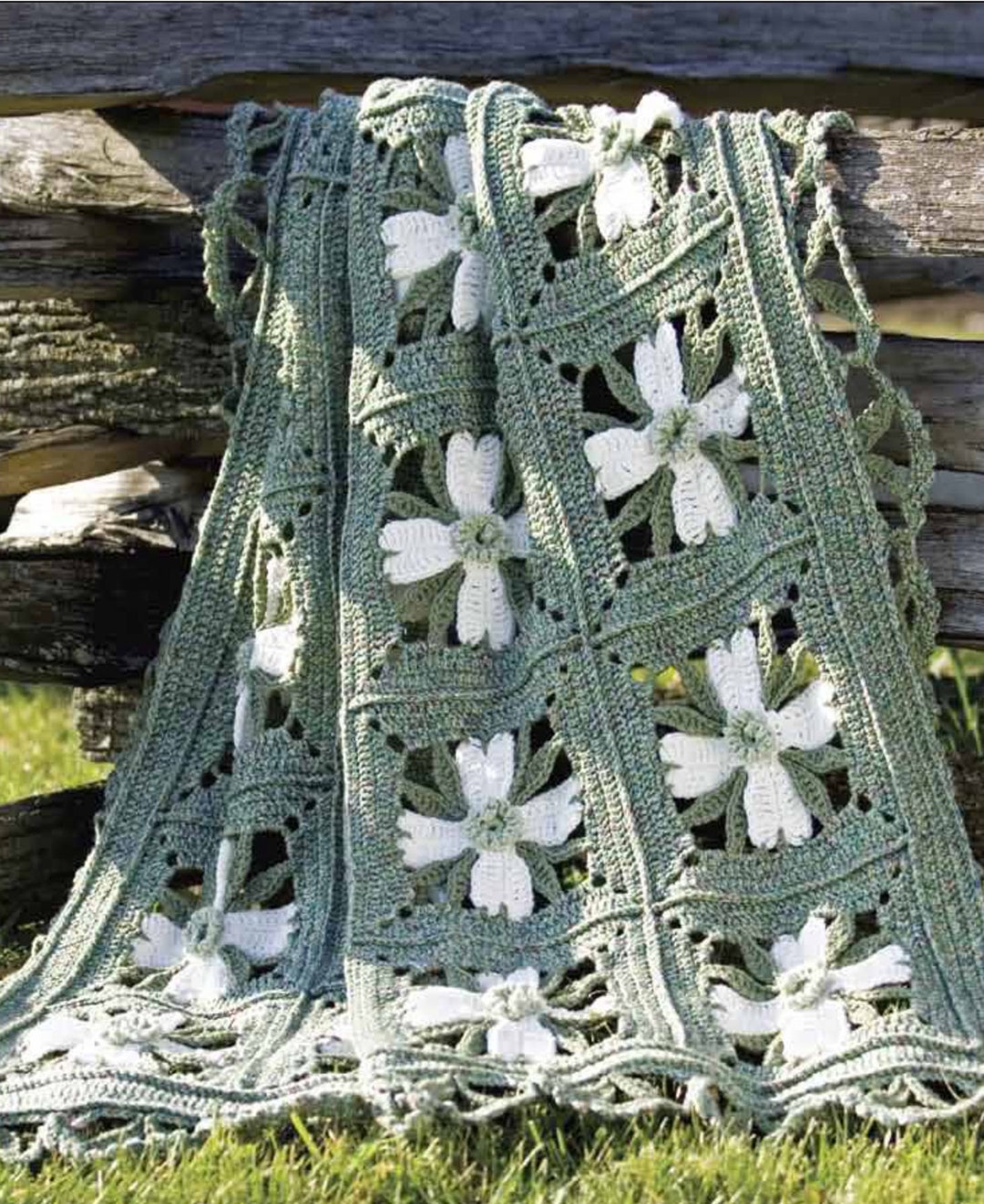 Vintage Crochet Pattern: Heirloom Floral Dogwood Blossoms Afghan - Etsy