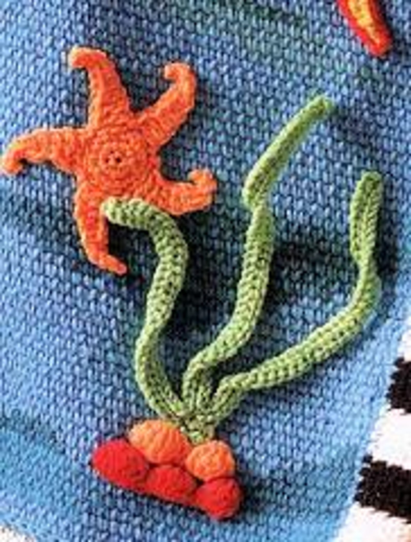 Vintage Crochet Pattern: Deep Sea Diving Tropical Aquarium Fish Afghan ...