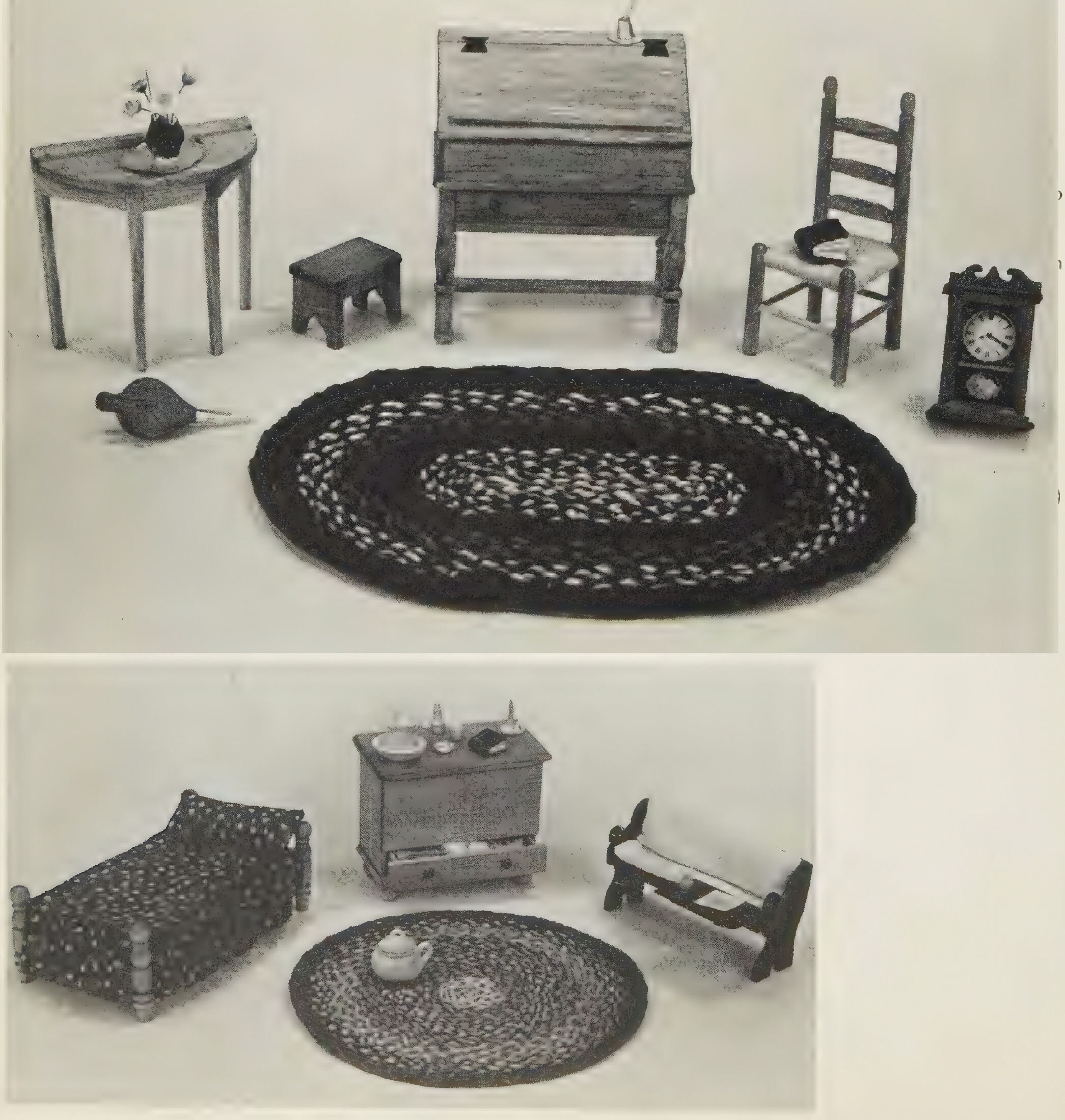 Vintage Woodworking and Crafting Plans -- 1:12 Colonial Dollhouse (doll ...