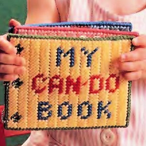 Vintage Plastic Canvas Pattern: Baby Toddler Can Do Busy Book (approx ...