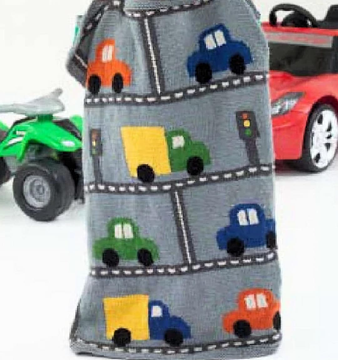 Vintage Knitting Pattern: Cars, Trucks, Stoplights, Traffic Boy's ...