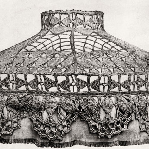 Vintage Crochet Pattern : Heirloom Victorian Daisy Lamp Shade - Etsy