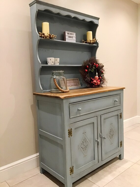 Refurbished vintage mid century Utility farmhouse style French dresser ...